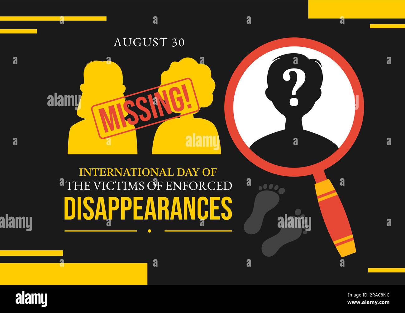 International Day of the Victims of Enforced Disappearances Vector ...
