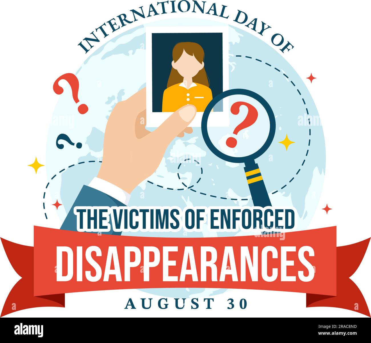 International Day of the Victims of Enforced Disappearances Vector ...
