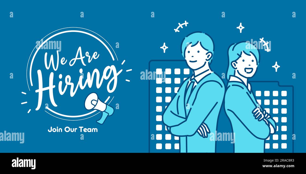 We are hiring vector banner illustration Stock Vector Image & Art - Alamy