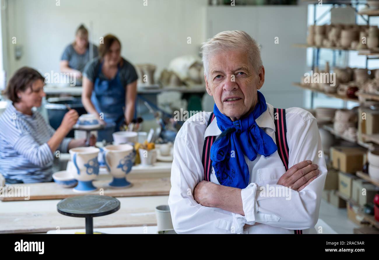 Waldenburg, Germany. 13th June, 2023. Company boss and master potter ...