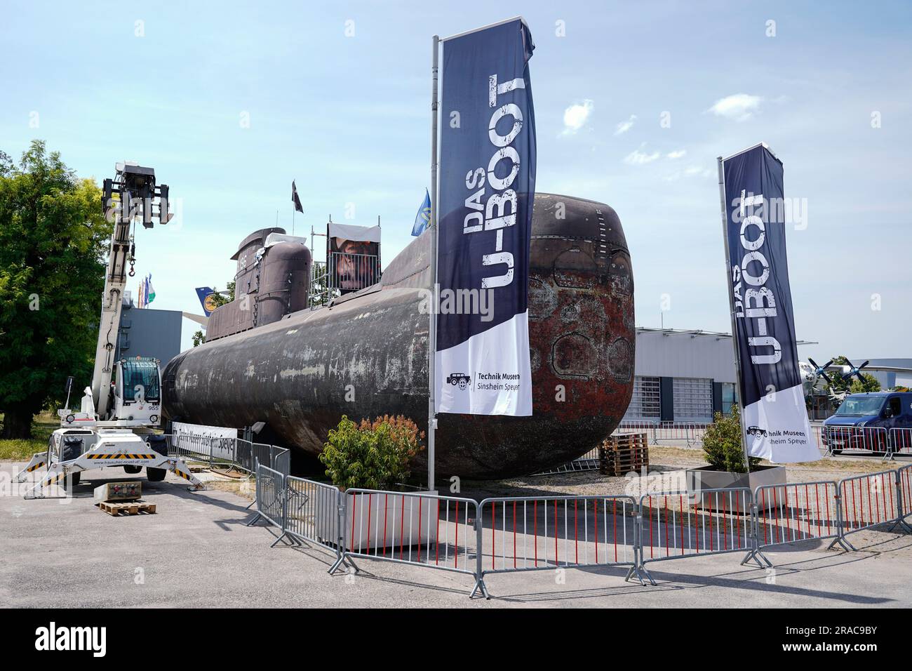 Speyer, Germany. 26th June, 2023. The decommissioned submarine U17 ...