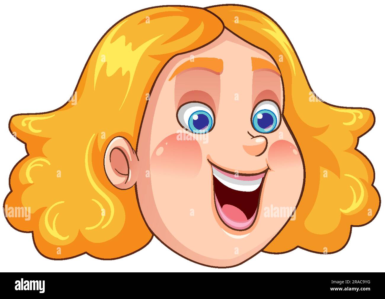 Chubby Woman Face Cartoon Character illustration Stock Vector Image ...