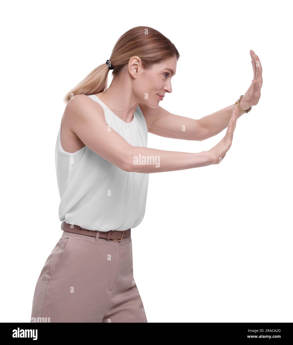 Avoiding person hi-res stock photography and images - Alamy