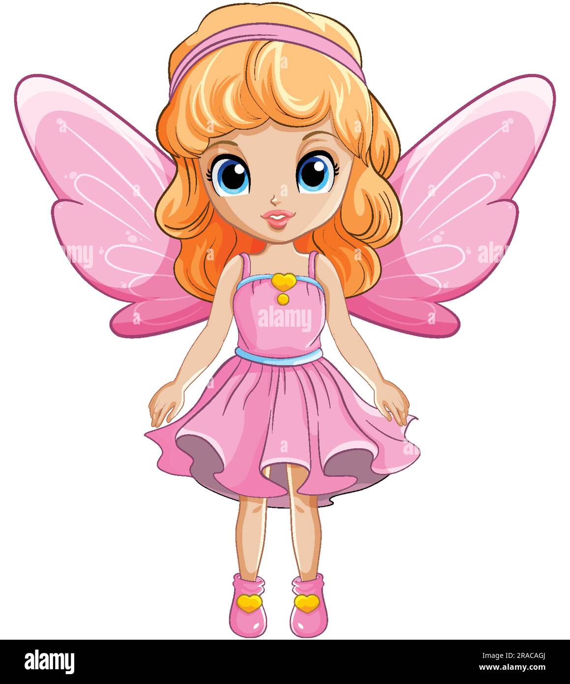Cute simple cartoon fairy illustration Stock Vector Image & Art - Alamy