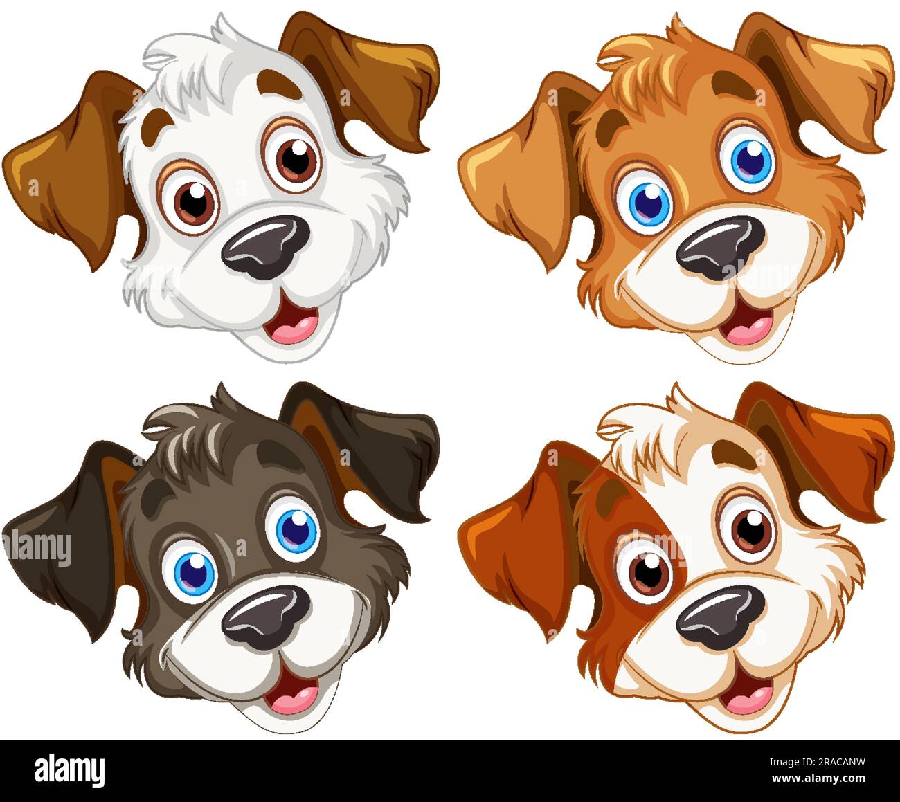 Cute Dog Cartoon Character illustration Stock Vector Image & Art - Alamy