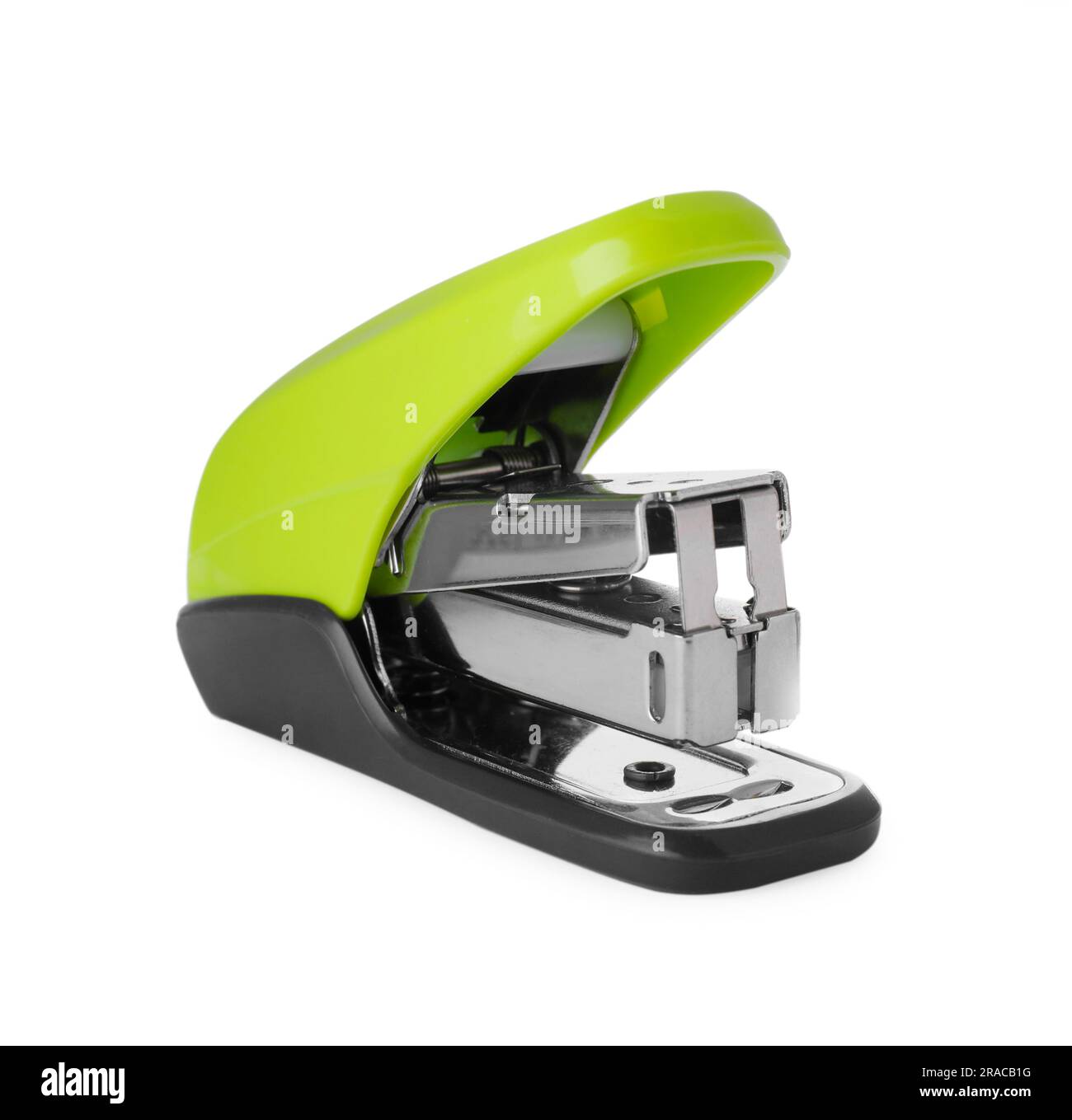 New bright green stapler isolated on white Stock Photo - Alamy