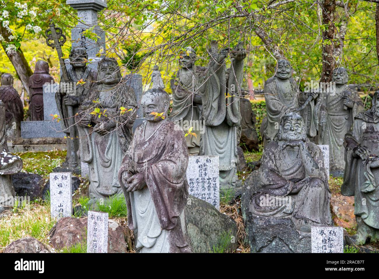 Statues of the 500 most devoted disciples of buddha hi-res stock ...