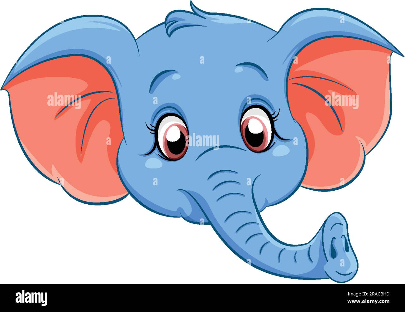 Cute Elephant Cartoon Character illustration Stock Vector Image & Art ...