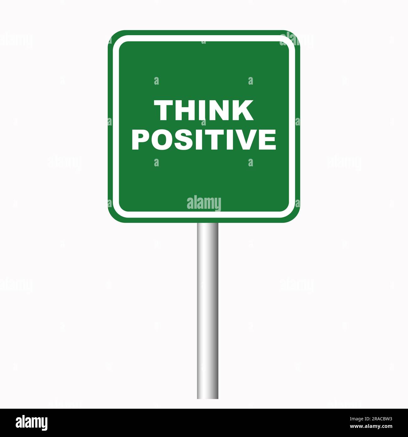Think positive positivity concept Cut Out Stock Images & Pictures - Alamy