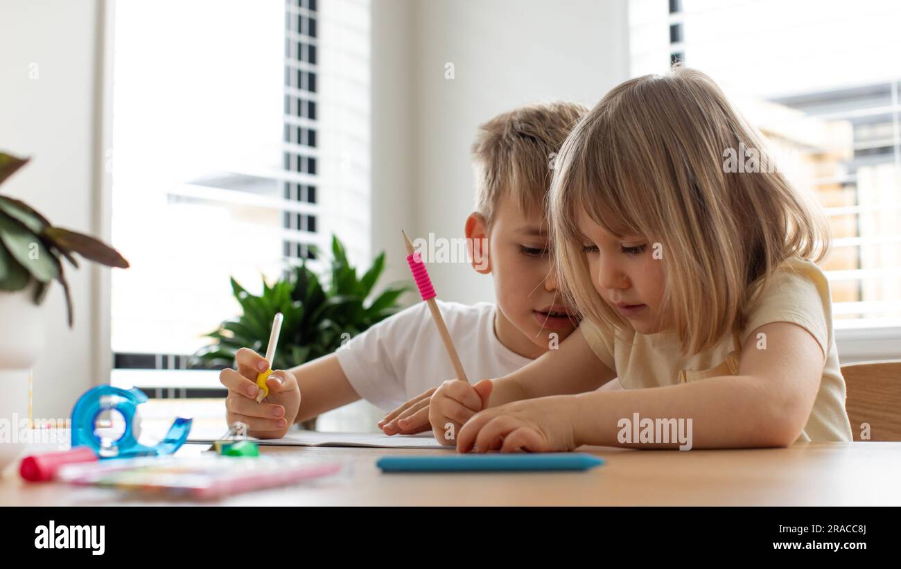 Home schooling crafts hi-res stock photography and images - Alamy