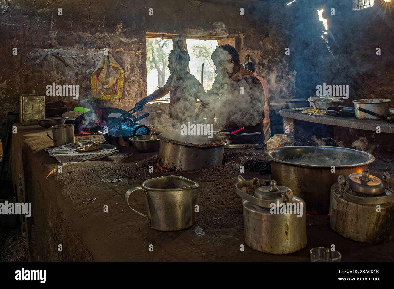 12 28 2014 Kitchen of Traditional Indian roadside Food joint(Dhaba) 70 ...