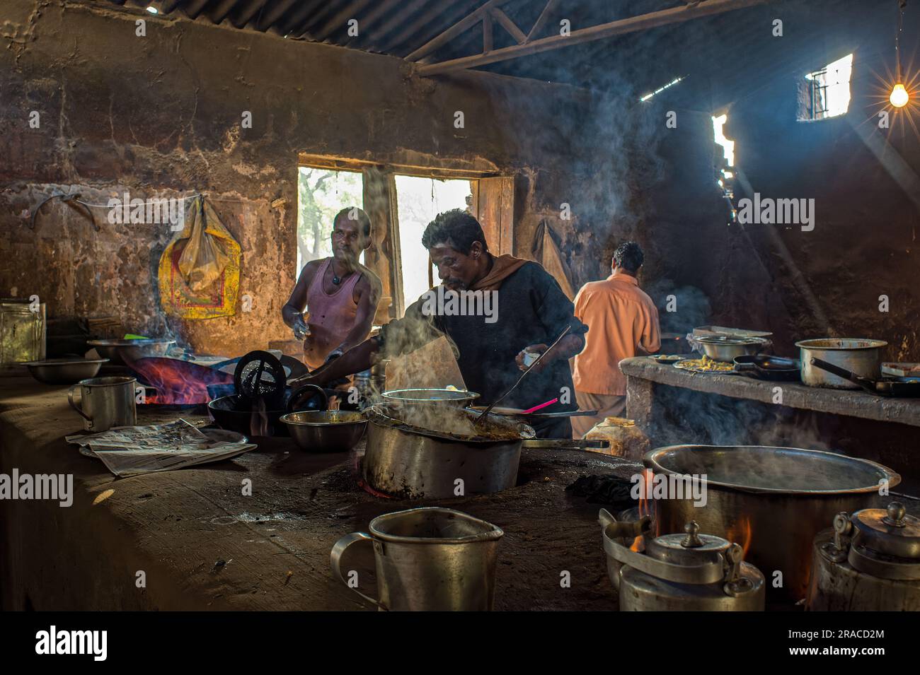 12 28 2014 Kitchen of Traditional Indian roadside Food joint(Dhaba) 70 ...