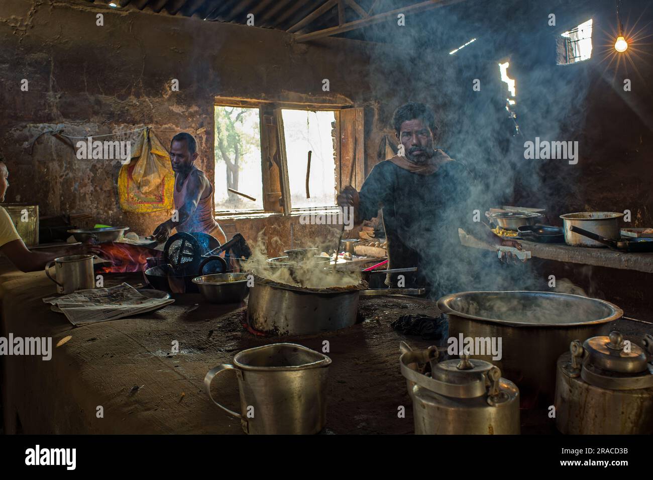 12 28 2014 Kitchen of Traditional Indian roadside Food joint(Dhaba) 70 ...