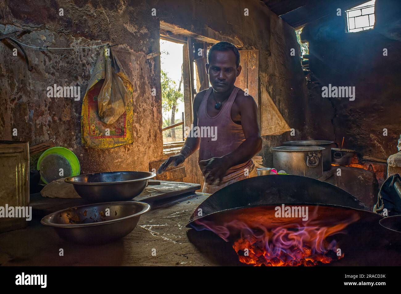 12 28 2014 Kitchen of Traditional Indian roadside Food joint(Dhaba) 70 ...