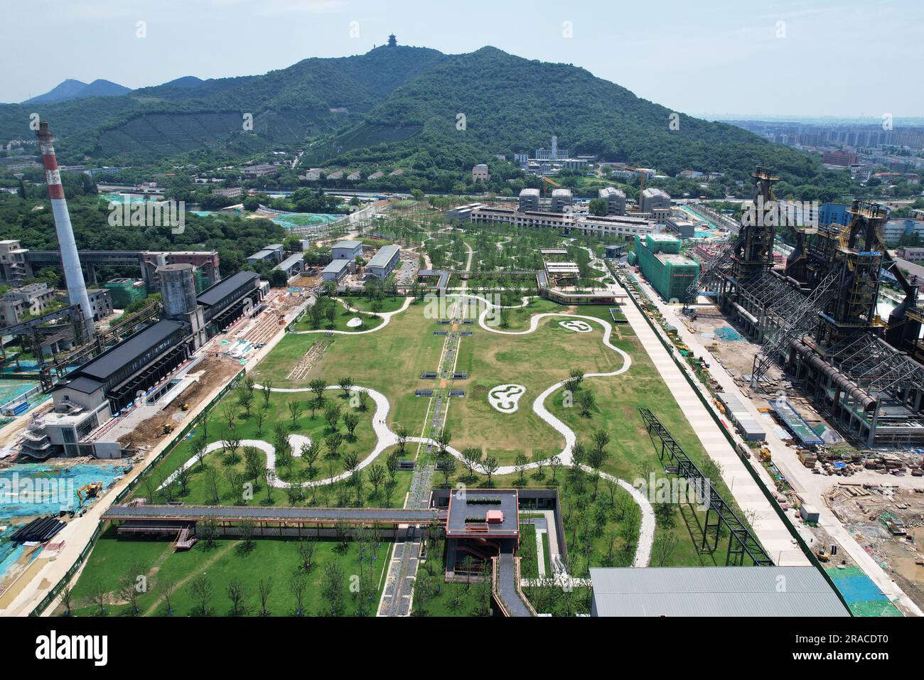 HANGZHOU, CHINA - JULY 3, 2023 - A view shows the public space of the ...