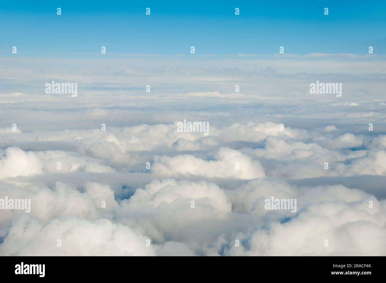 White clouds taken form above while flying in a plane Stock Photo - Alamy