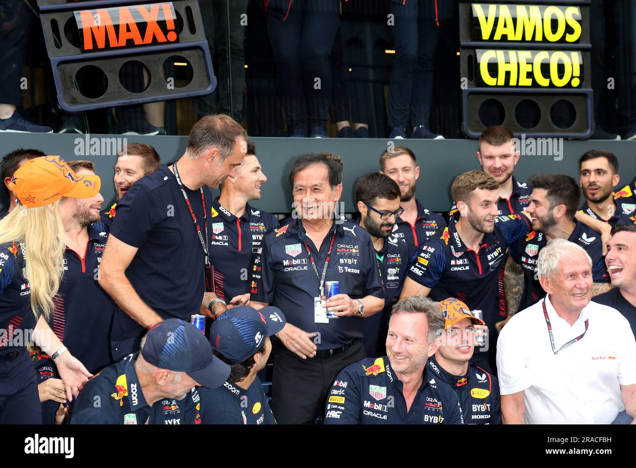 SPIELBERG, Austria. , . Christian Horner Sergio Perez HELMUT MARKO MAX ...