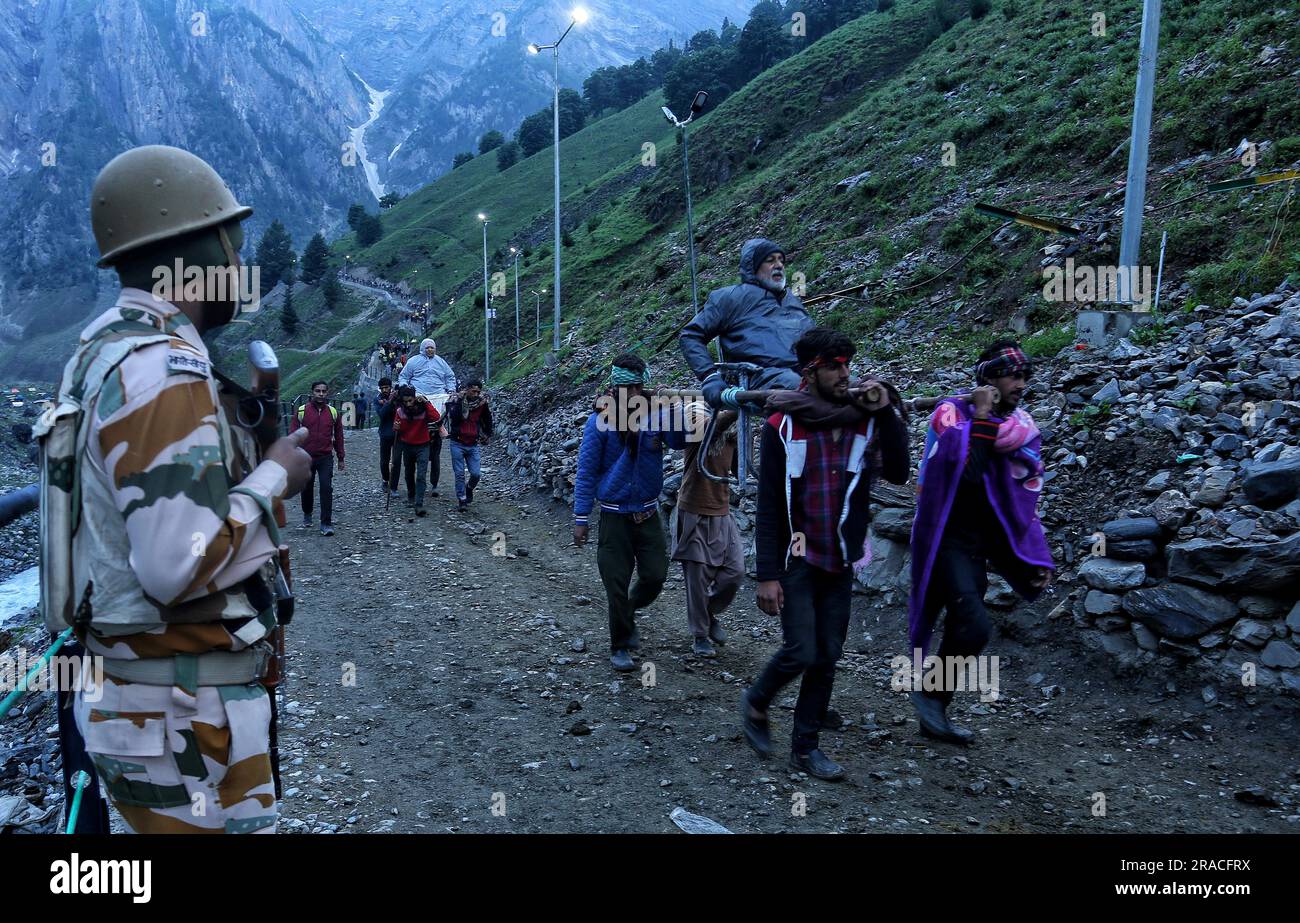 Srinagar, India. 01st July, 2023. July 01, 2023, Baltal Kashmir, India ...