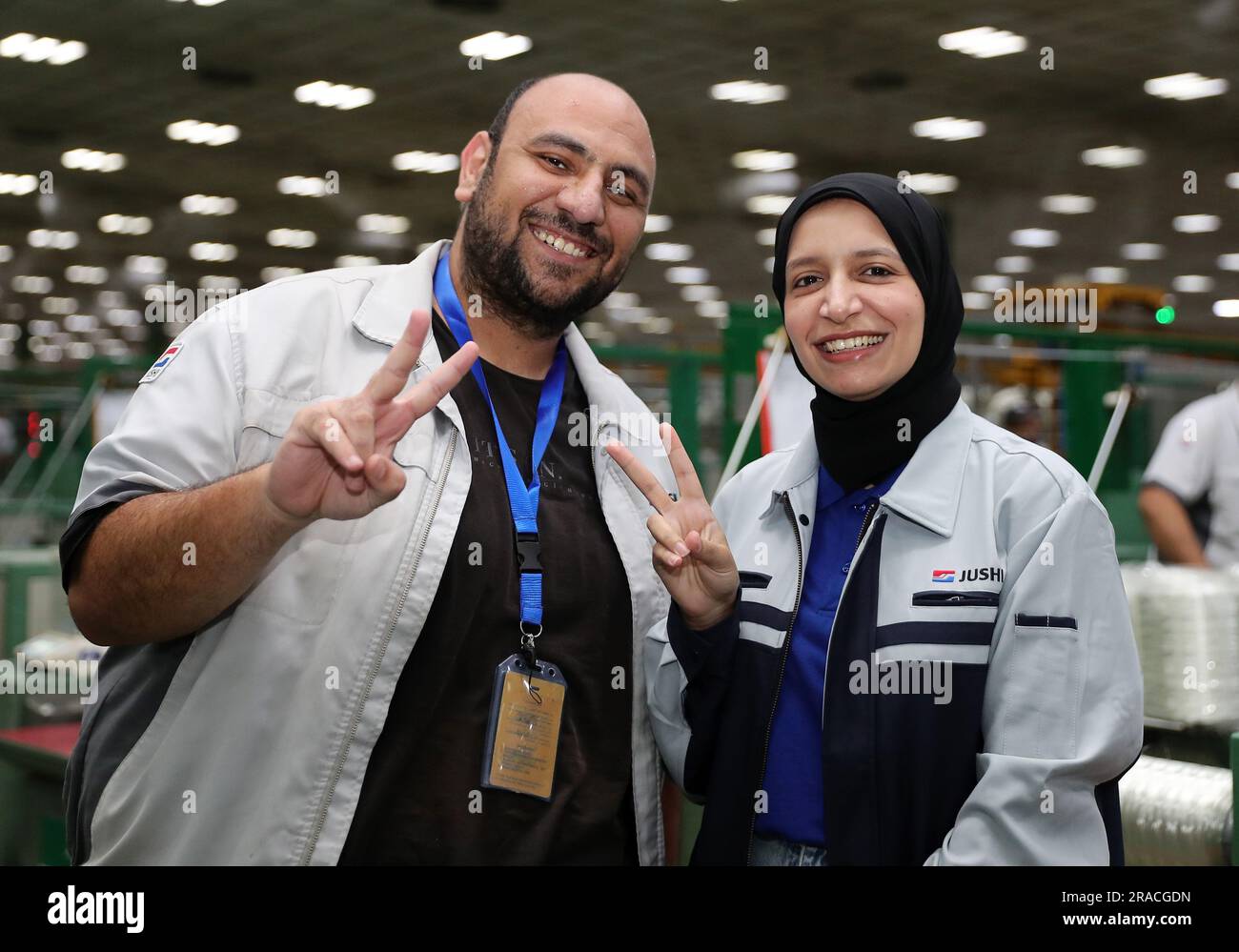 Cairo, Egypt. 26th June, 2023. Dina Mahmoud, deputy manager of the planning and logistics ...