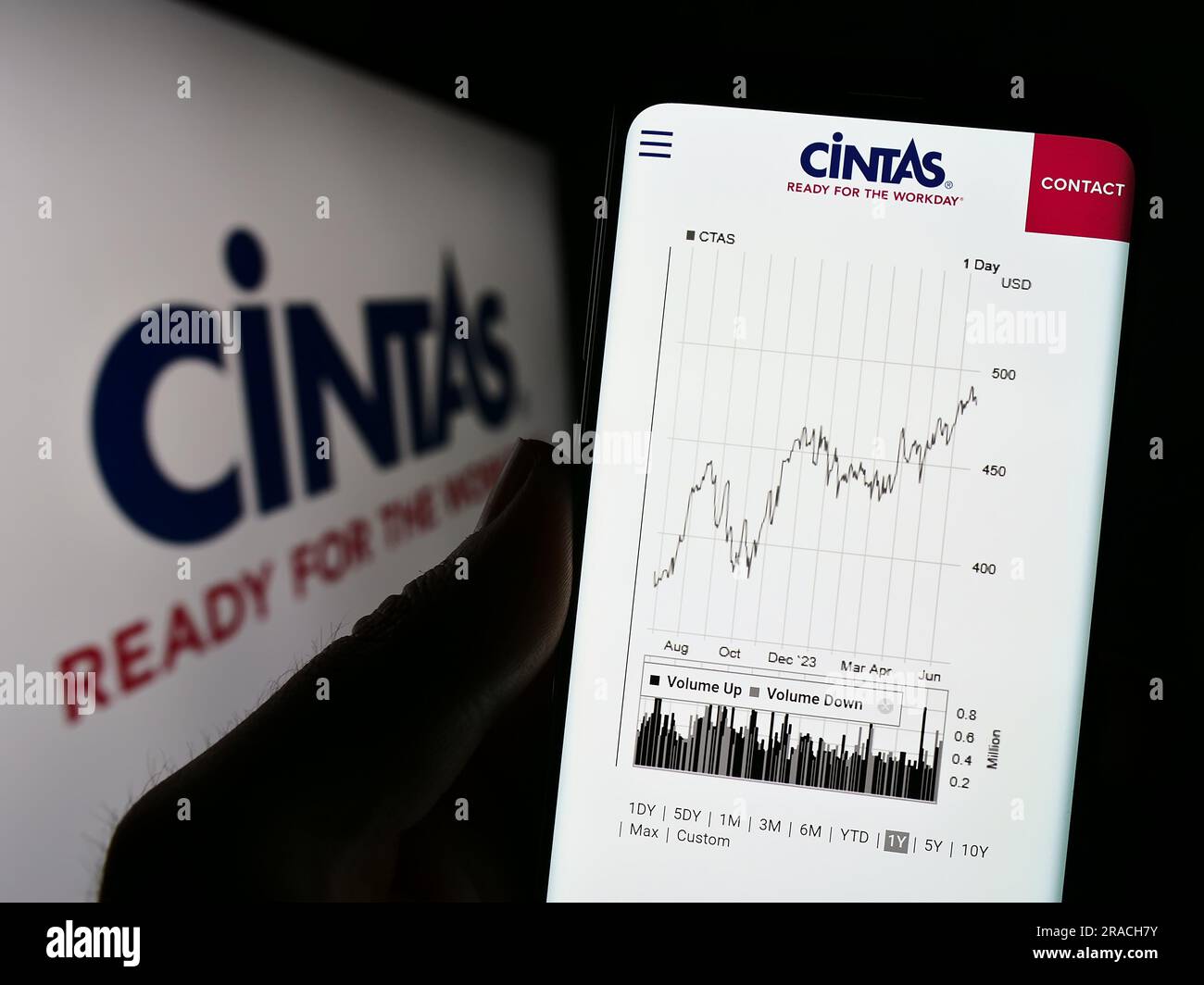 Cintas logo hi-res stock photography and images - Alamy