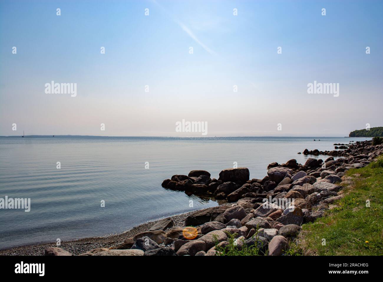 landscape in the bay of Aarhus, Denmark in summer 2023 Stock Photo - Alamy