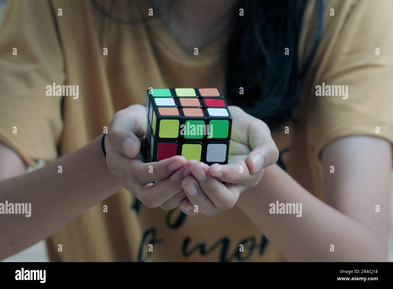 Jakarta, Indonesia - october 30, 2023 : Close up female hand holding a ...