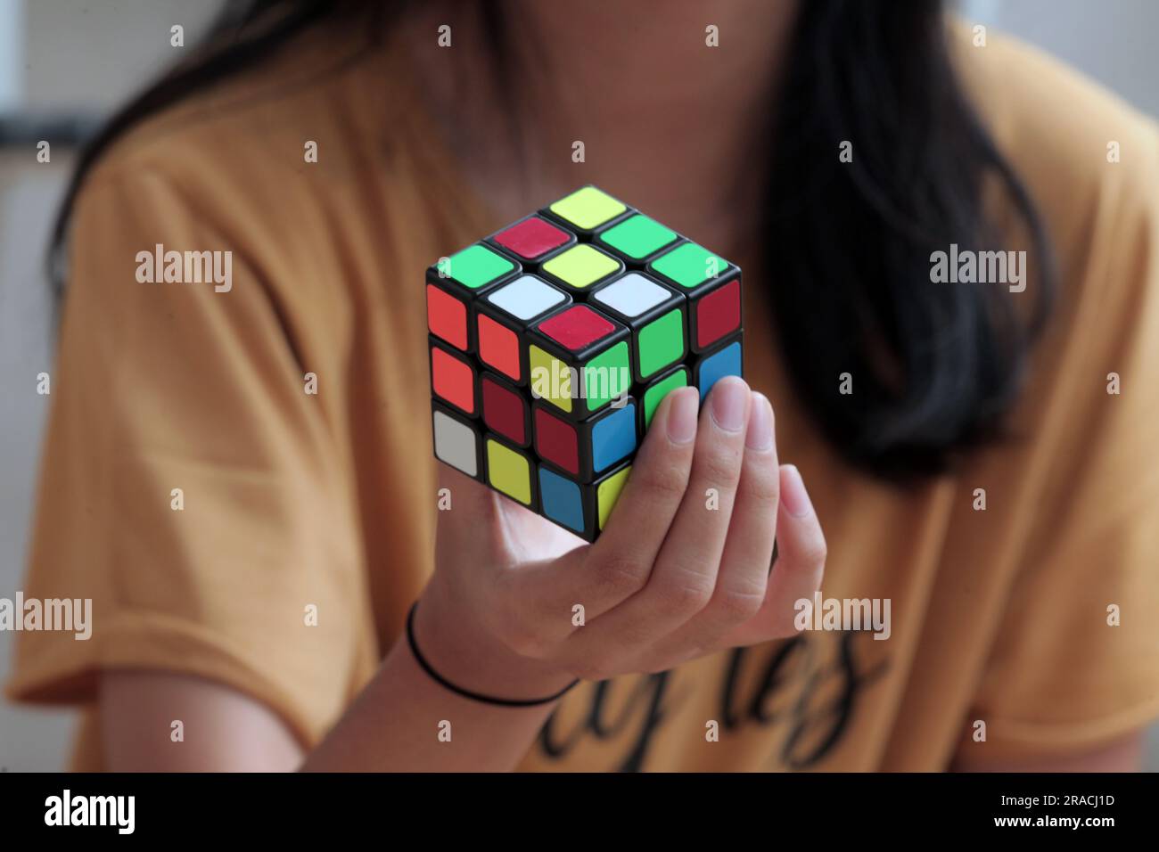 Jakarta, Indonesia - october 30, 2023 : Close up female hand holding a ...