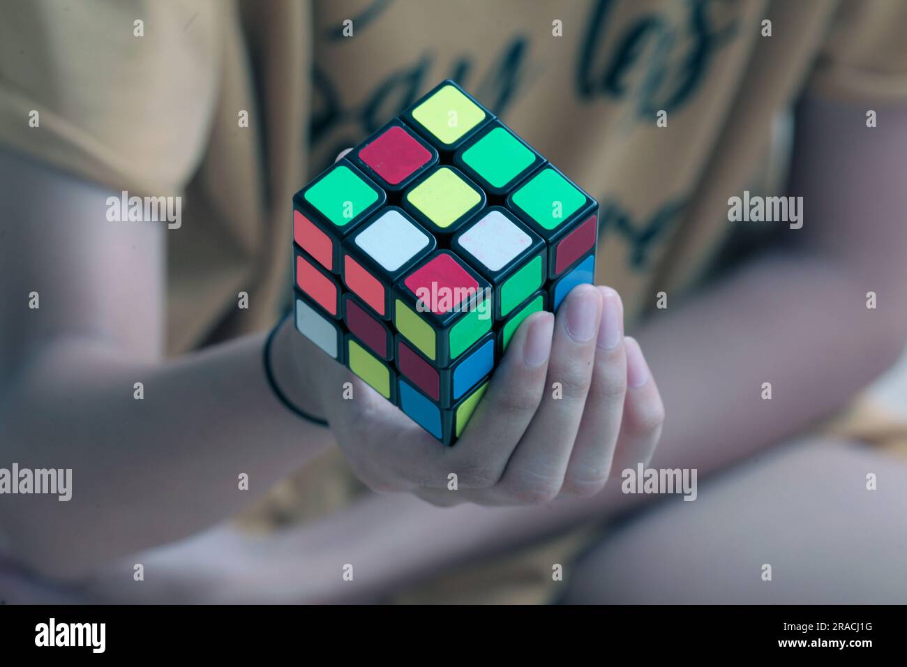 Jakarta, Indonesia - october 30, 2023 : Close up female hand holding a ...