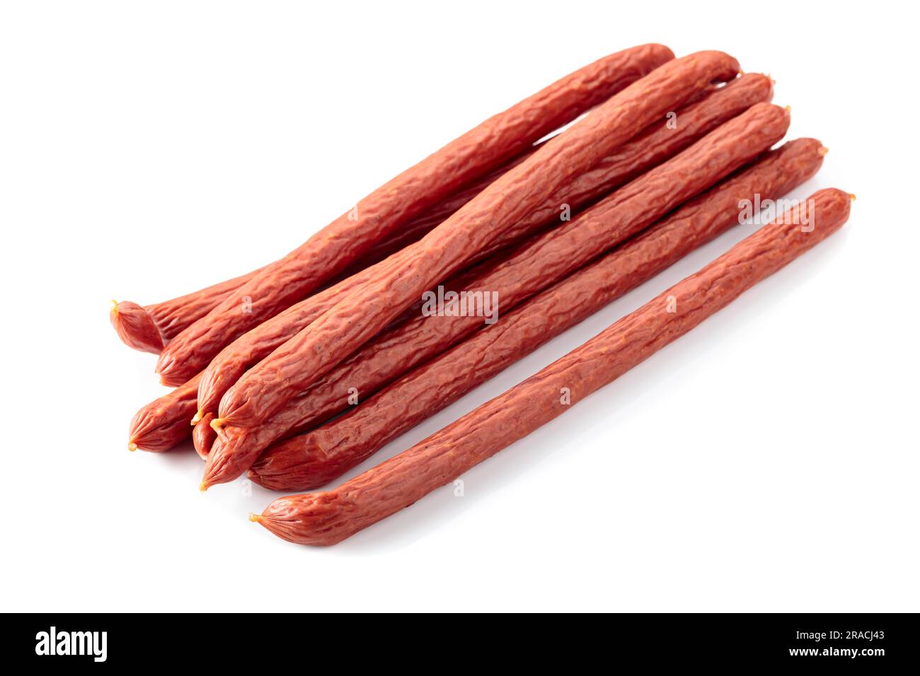 Thin long pork sausages Cut Out Stock Images & Pictures - Alamy