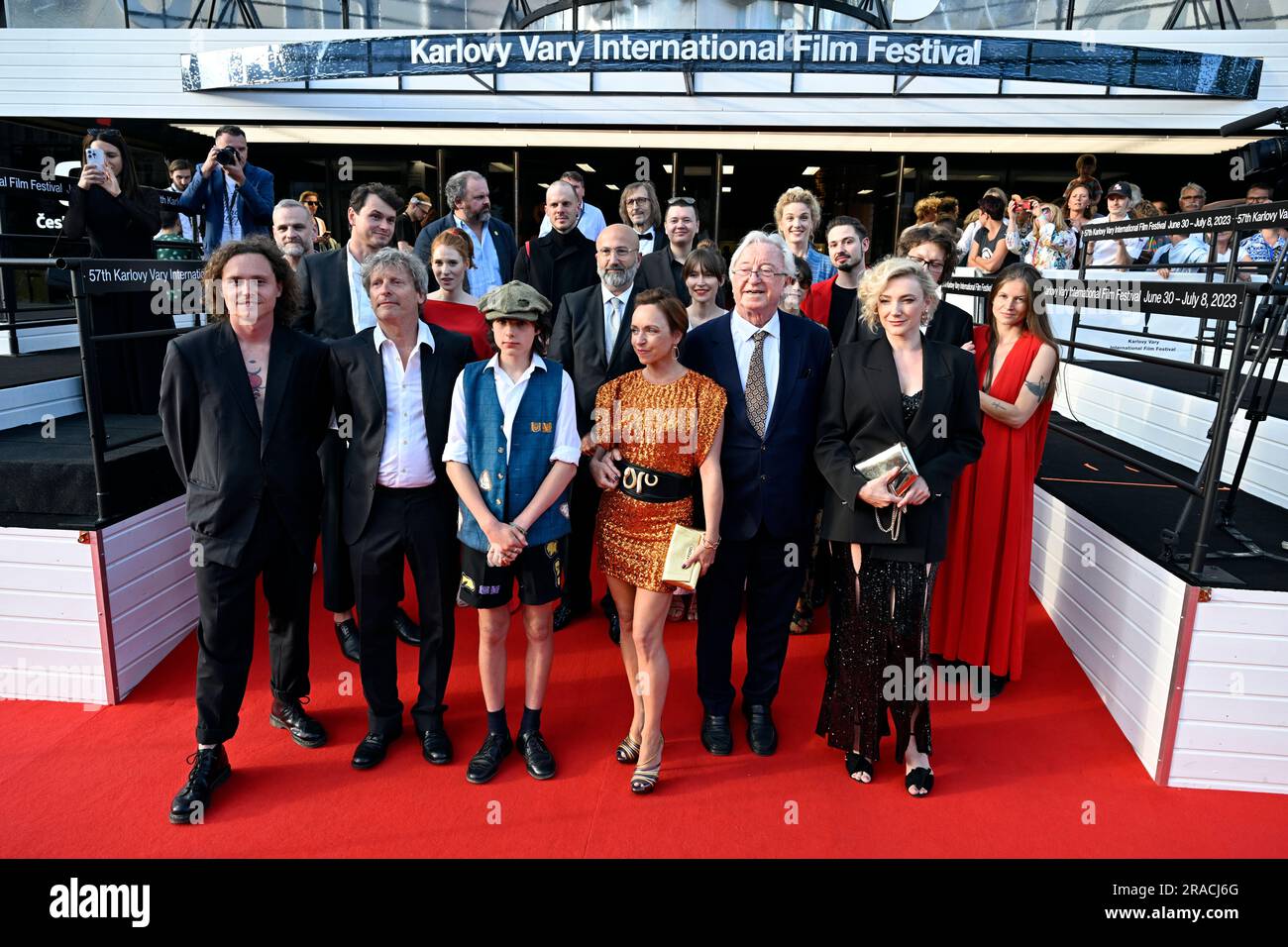 Karlovy Vary, Czech Republic. 02nd July, 2023. L-R Czech film director ...