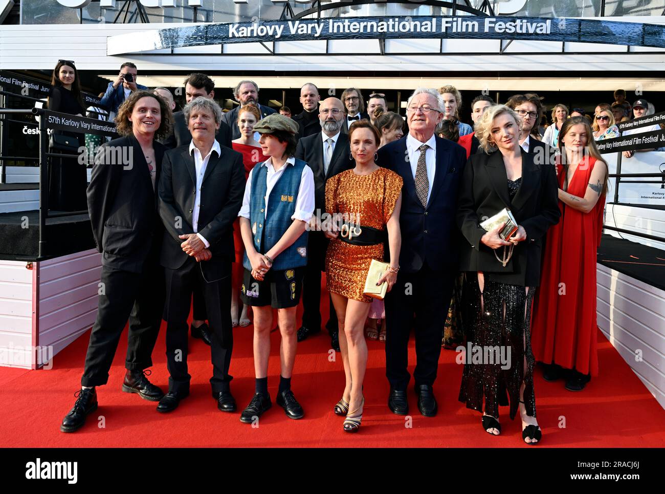 Karlovy Vary, Czech Republic. 02nd July, 2023. L-R Czech film director ...