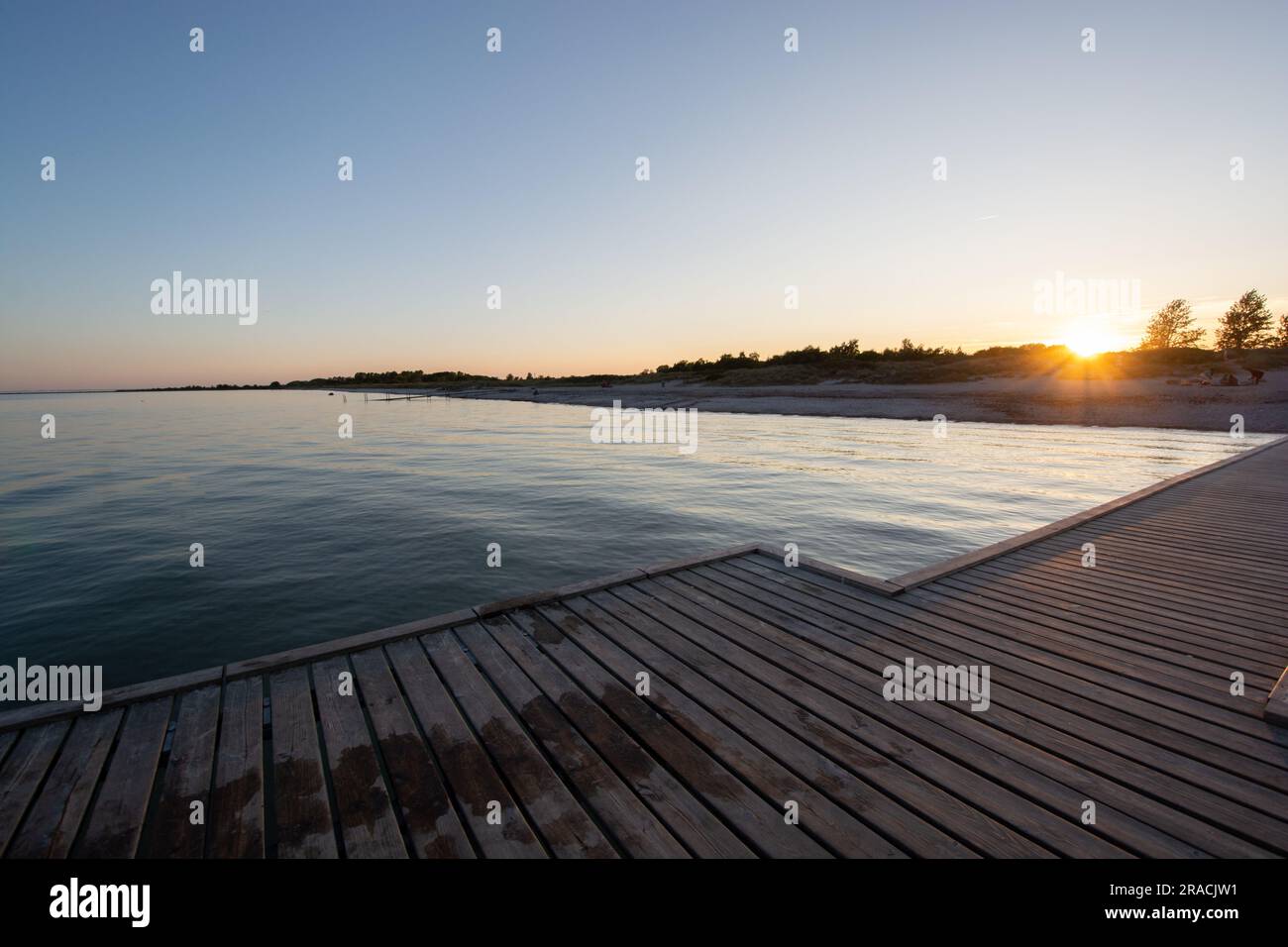 Evening mood on the beach of Ishoj, south of Copenhagen, denmark Stock ...