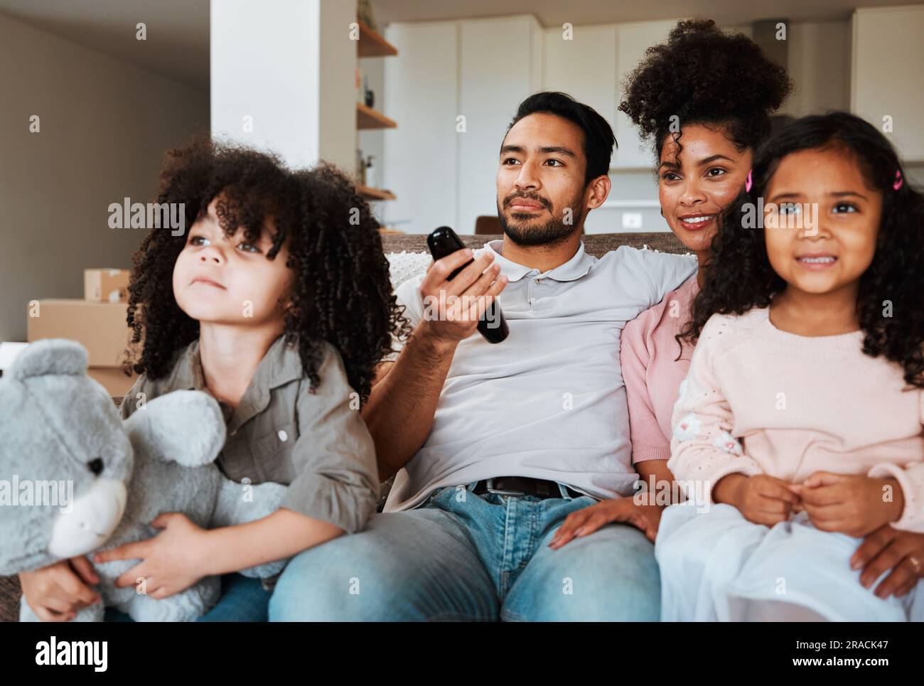 Parents watch children in room hi-res stock photography and images - Alamy