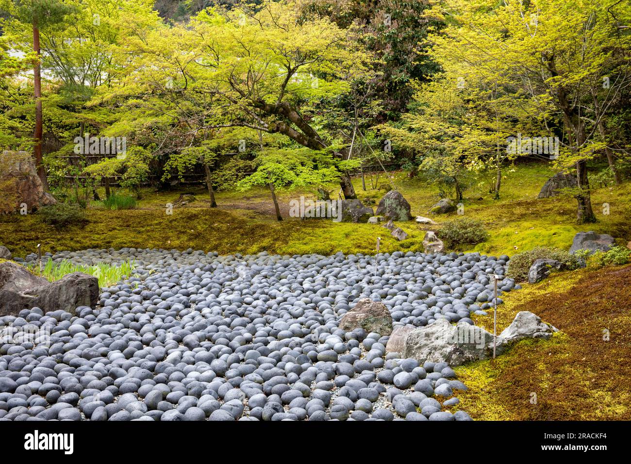 2023 Hogon-in sub temple zen garden, dry pond representing the sea of ...