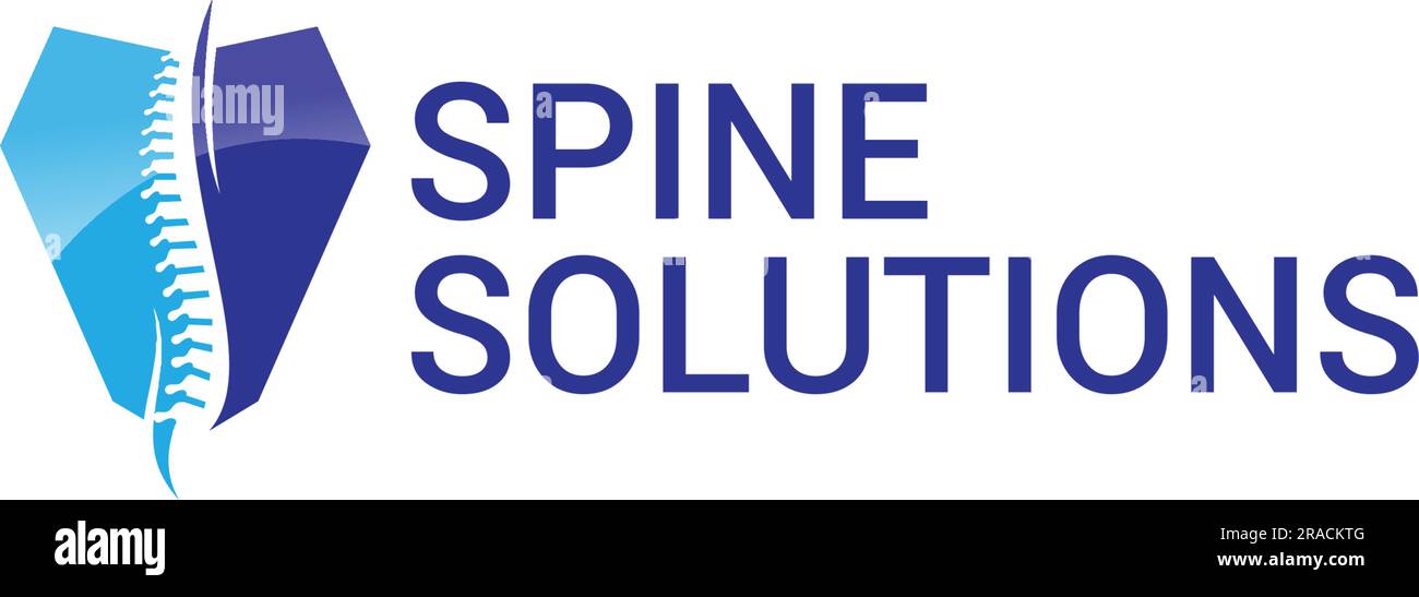 Modern Simple Colorful SPINE SOLUTIONS logo design Stock Vector Image ...