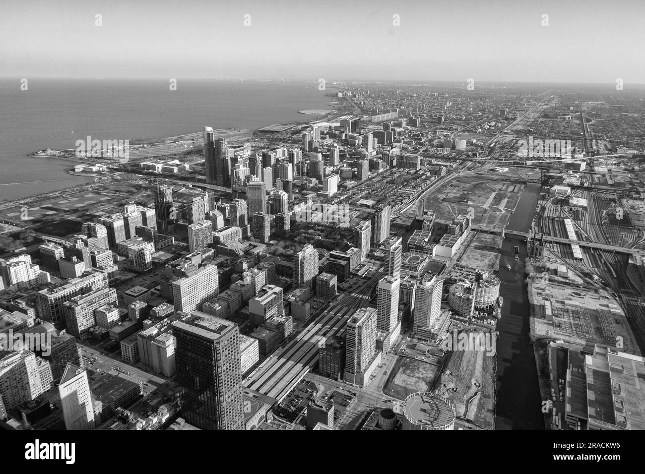 Chicago aerial highway hi-res stock photography and images - Alamy