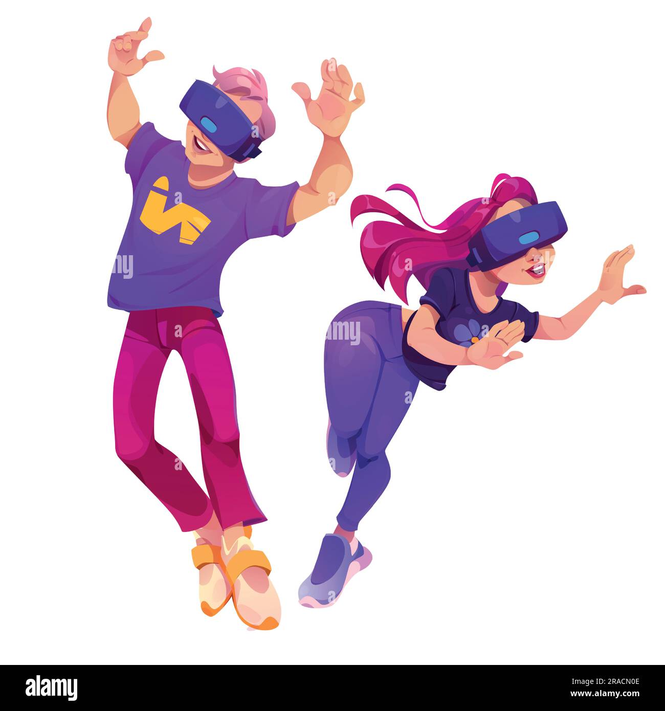 Vr game metaverse glasses p2e technology vector concept. Gamer ...