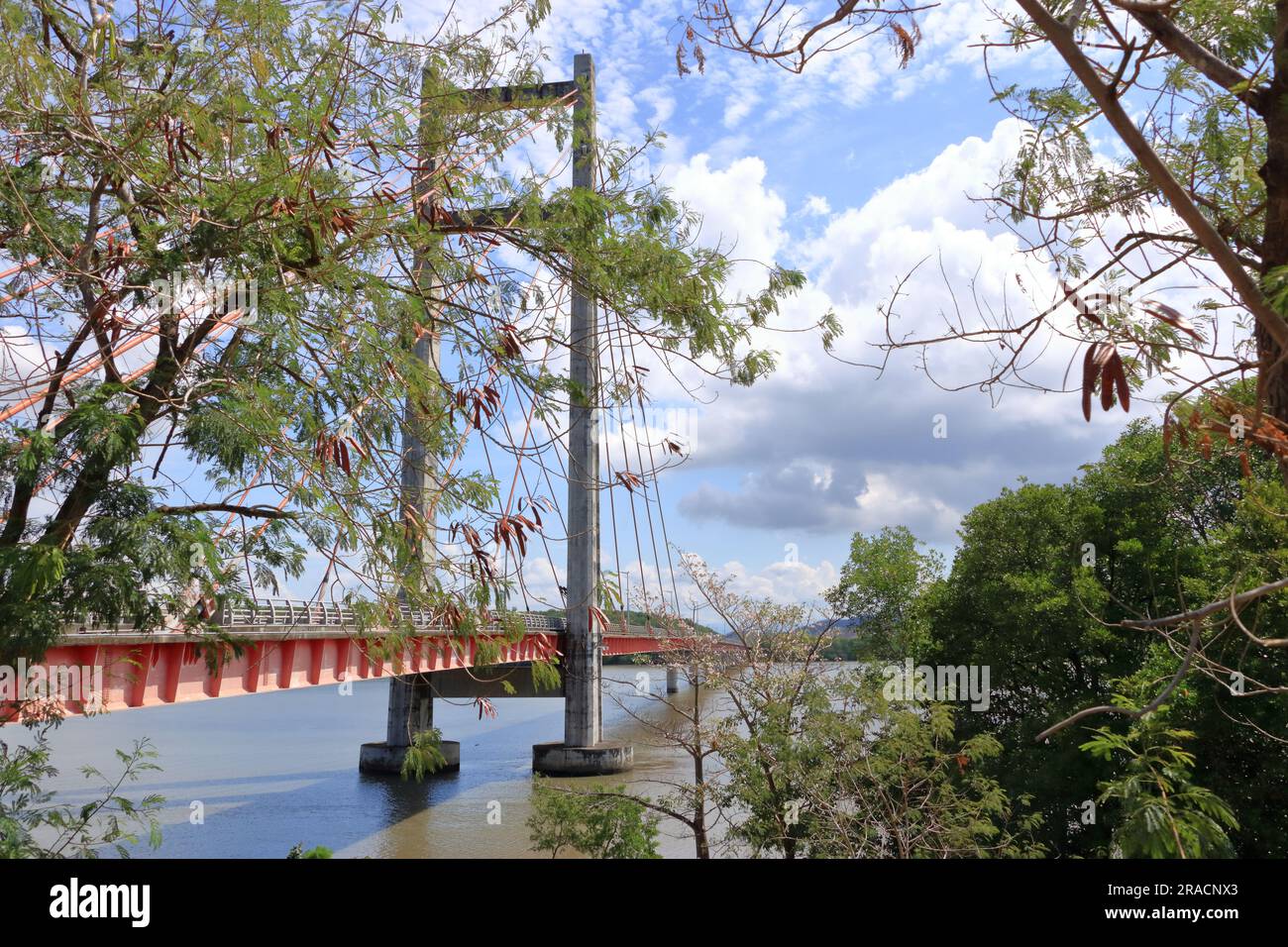 a Beautiful view of the Bridge Puente de la amistad Taiwan in Costa ...
