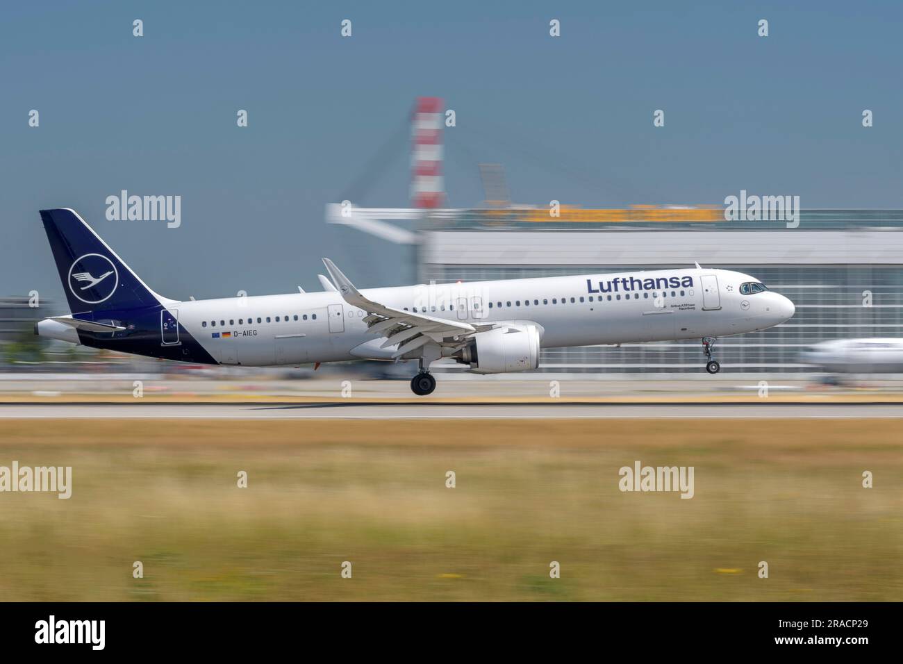 Munich, Germany - June 29. 2023 : Lufthansa Airbus A321-271NX with the ...