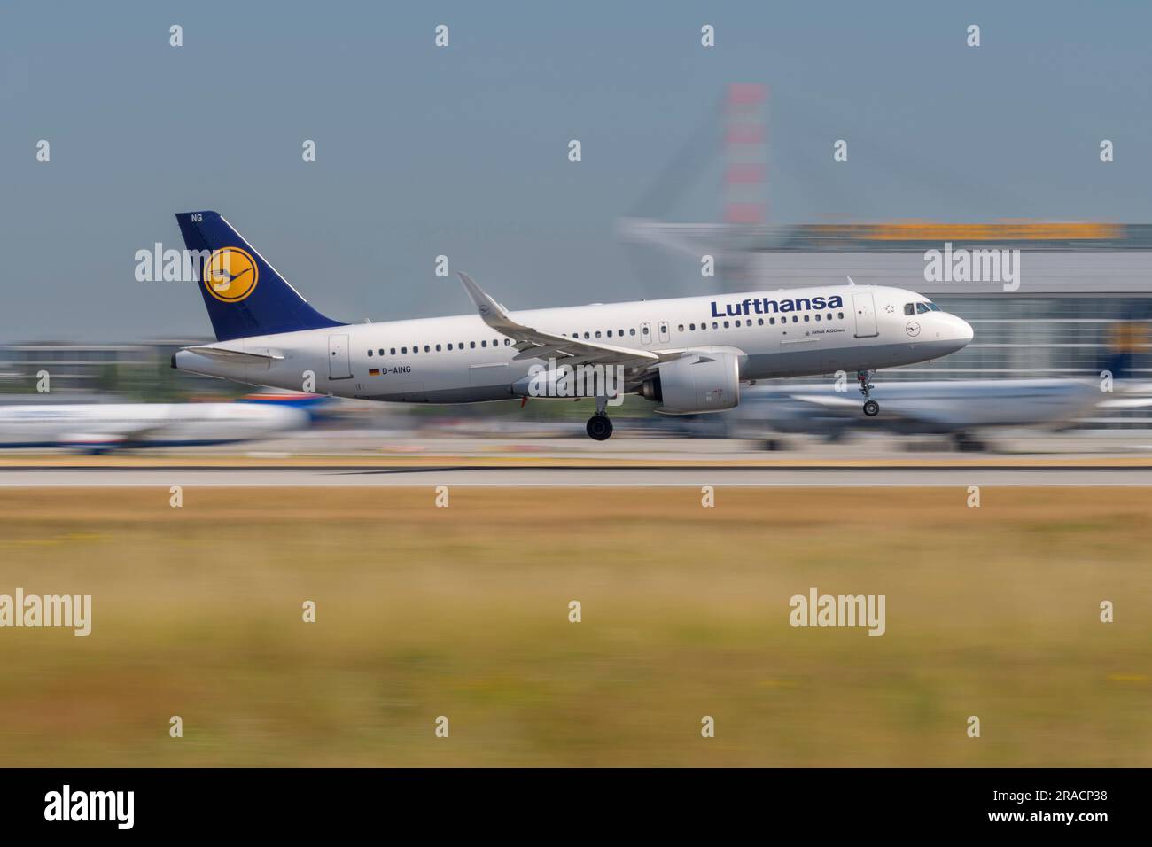 Munich, Germany - June 29. 2023 : Lufthansa Airbus A320-271N with the ...