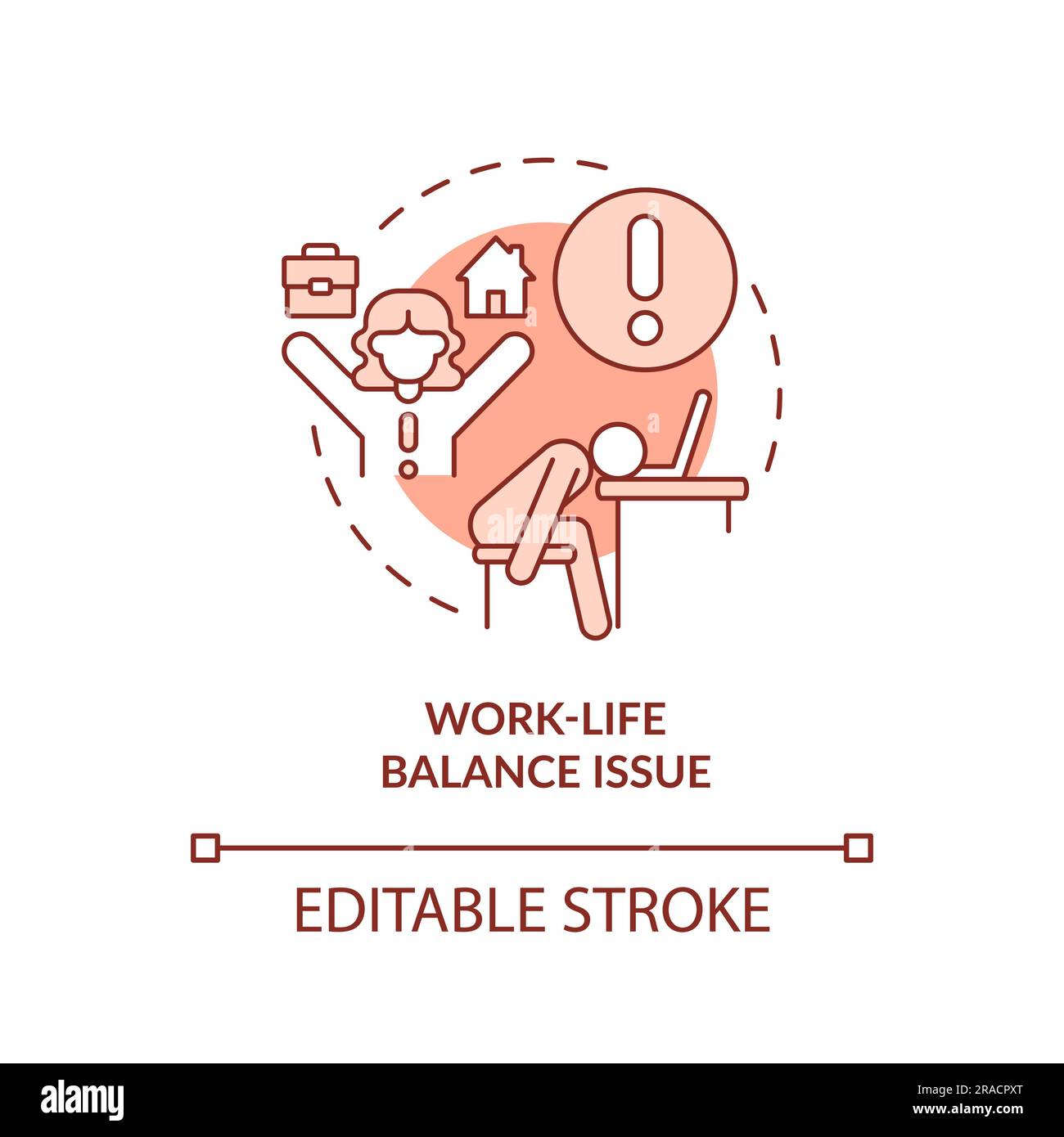 Work life balance issue red concept icon Stock Vector Image & Art - Alamy Work life balance issue red concept icon Stock Vector Image & Art - Alamy