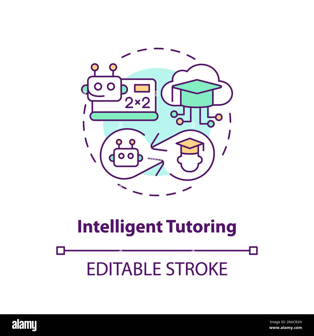 Tutoring in AI education concept icon Stock Vector Image & Art - Alamy Tutoring in AI education concept icon Stock Vector Image & Art - Alamy