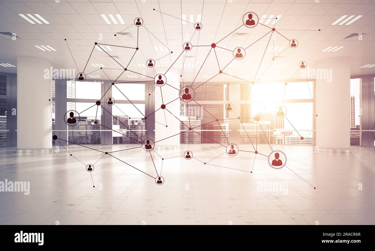 Networking and wireless connection as concept for effective modern ...