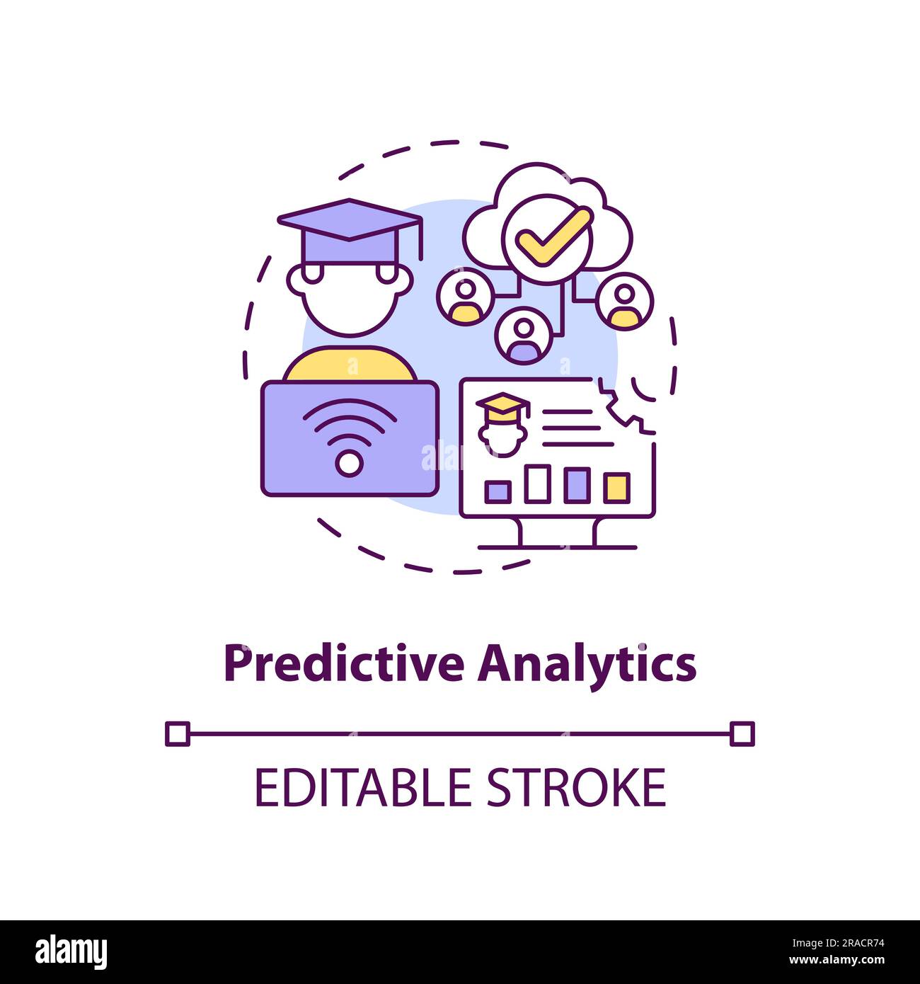 AI in education concept icon Stock Vector Image & Art - Alamy