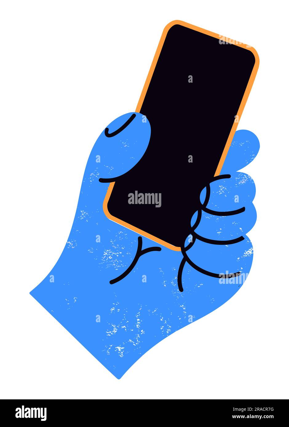 hands holding mobile phones with social media icons Stock Vector Image ...