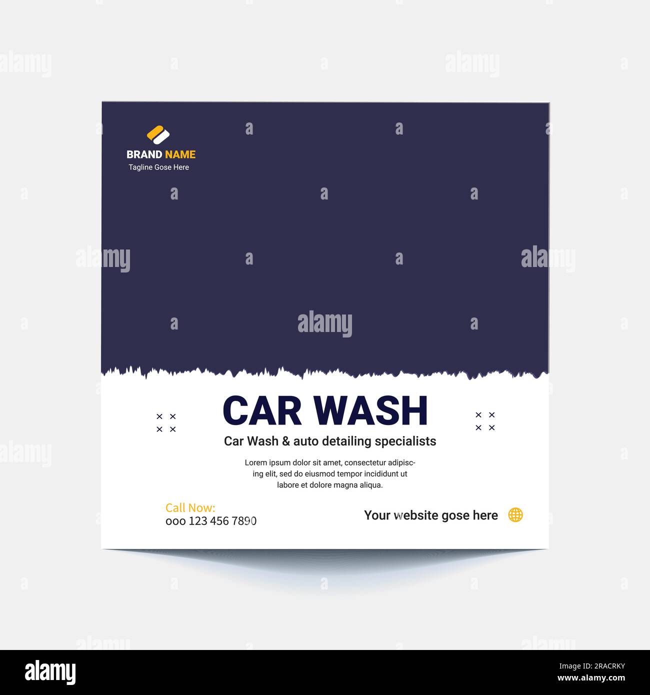 Car Washing Service Social Media Post banner design. Car Washing Social ...