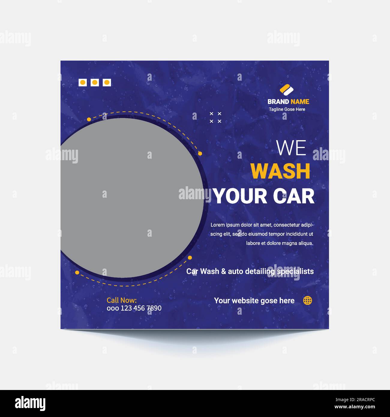 Car Washing Service Social Media Post banner design. Car Washing Social ...
