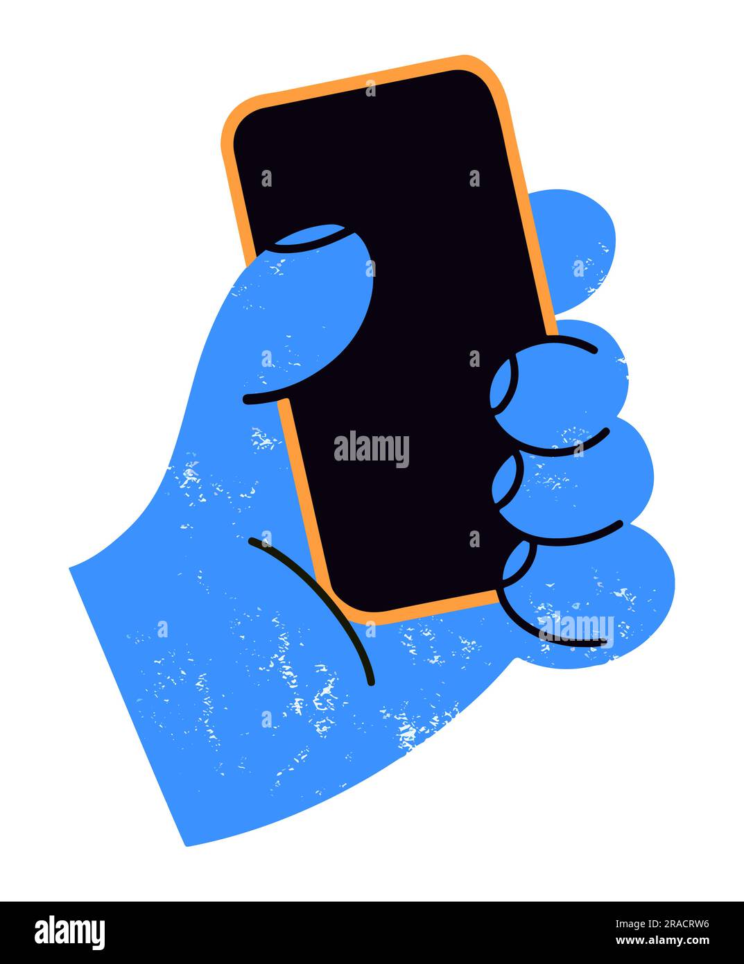 hands holding mobile phones with social media icons Stock Vector Image ...