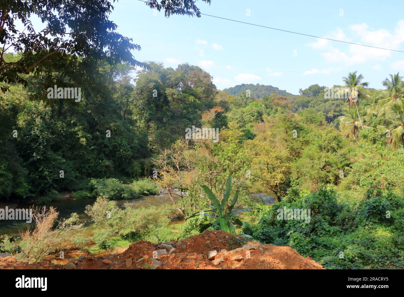 View to the area around the at peruvannamuzhi (peruvannamoozhi) dam ...