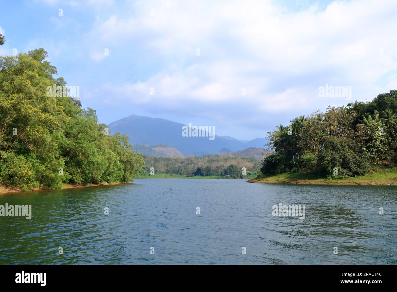 the lake in front of the at peruvannamuzhi (peruvannamoozhi) dam ...